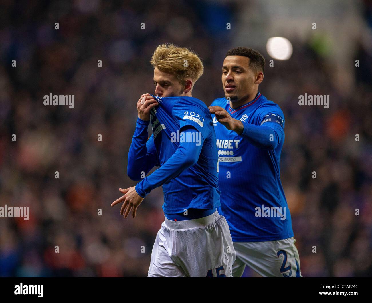 30th November 2023; Ibrox Stadium, Glasgow, Scotland: Europa League ...