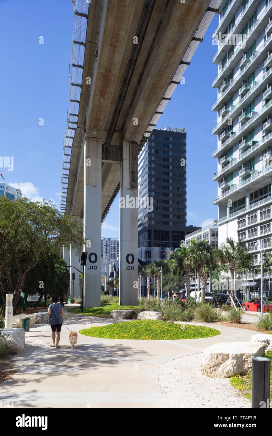 The Underline at downtown Miami, Florida, USA Stock Photo - Alamy