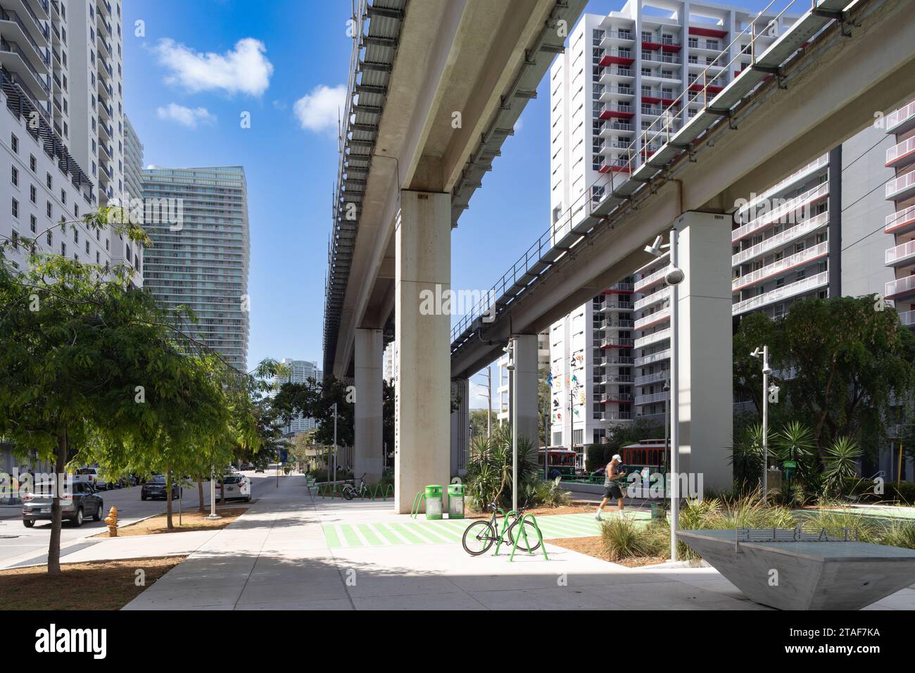 The Underline at downtown Miami, Florida, USA Stock Photo - Alamy