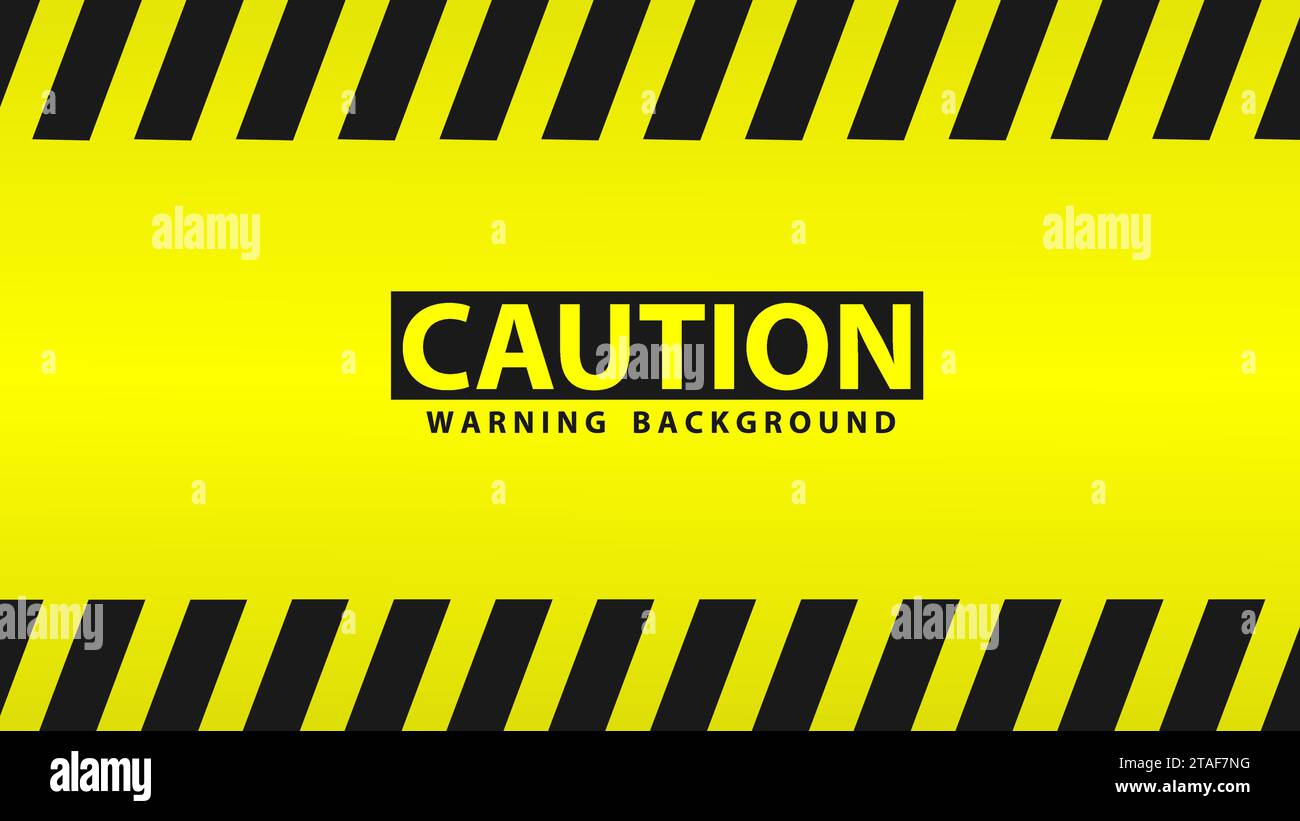 Black and yellow line striped. Caution tape. Blank warning background ...