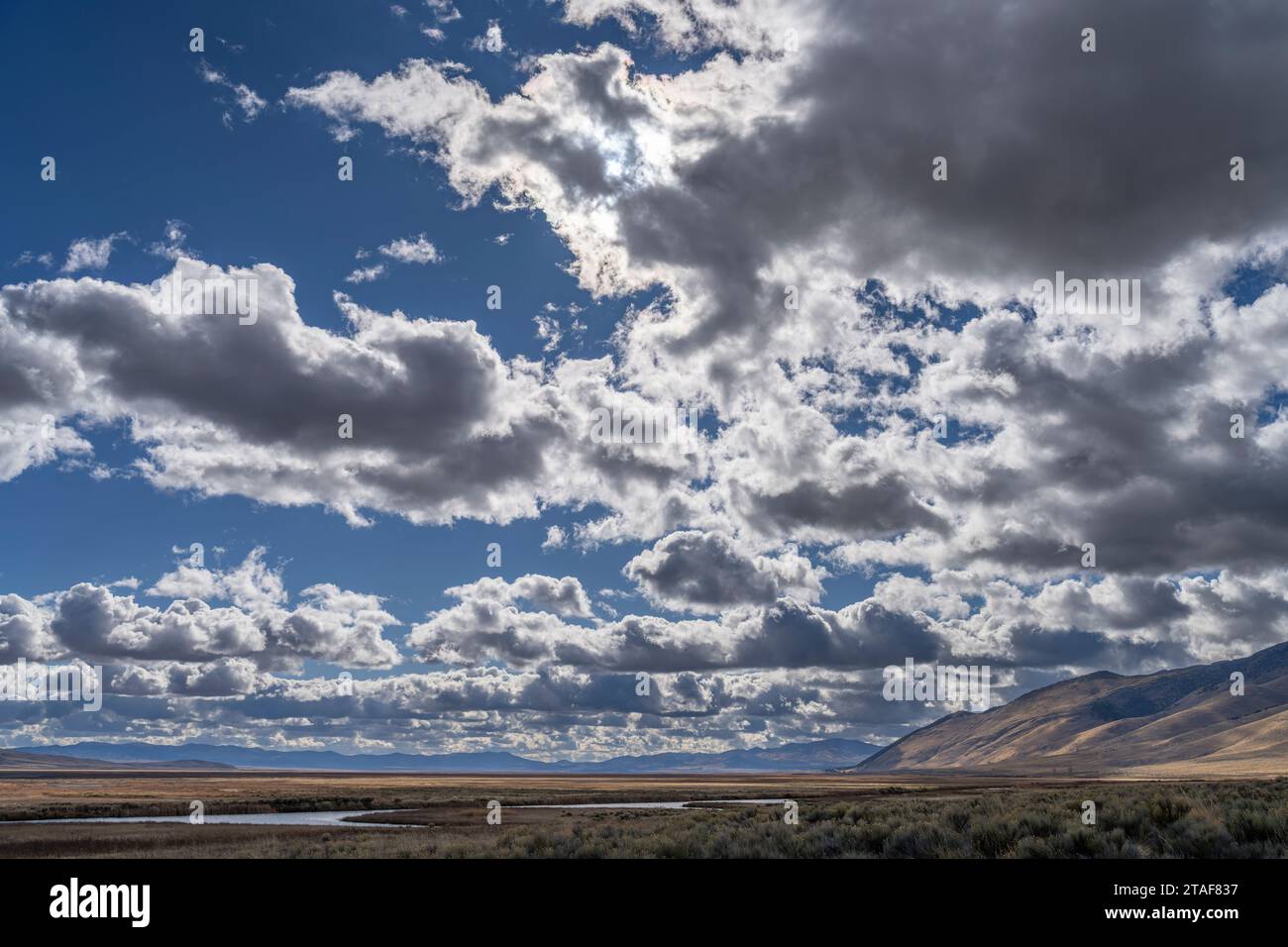 Clouds over Ruby Lake National Wildlife Refuge in Nevada Stock Photo ...