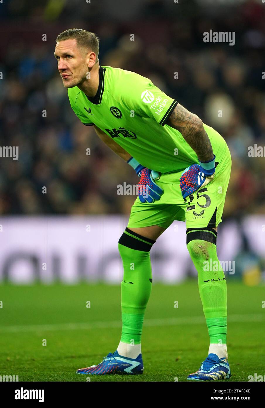 Aston Villa goalkeeper Robin Olsen during the UEFA Europa Conference ...