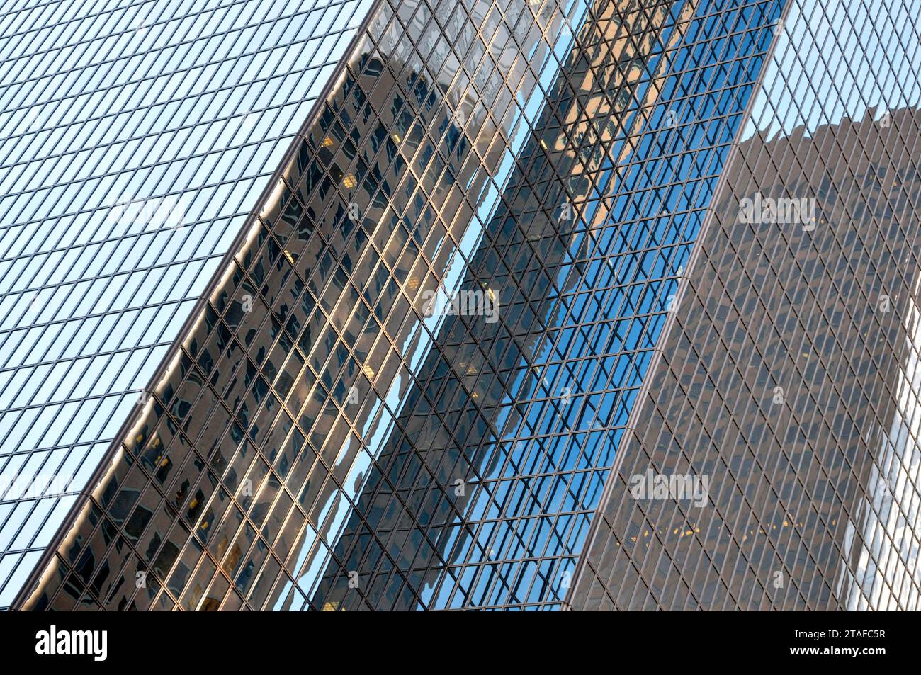 Abstract office buildings seen in a downtown core. Concept of ...