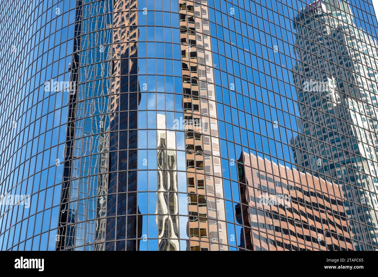 Abstract office buildings seen in a downtown core. Concept of ...