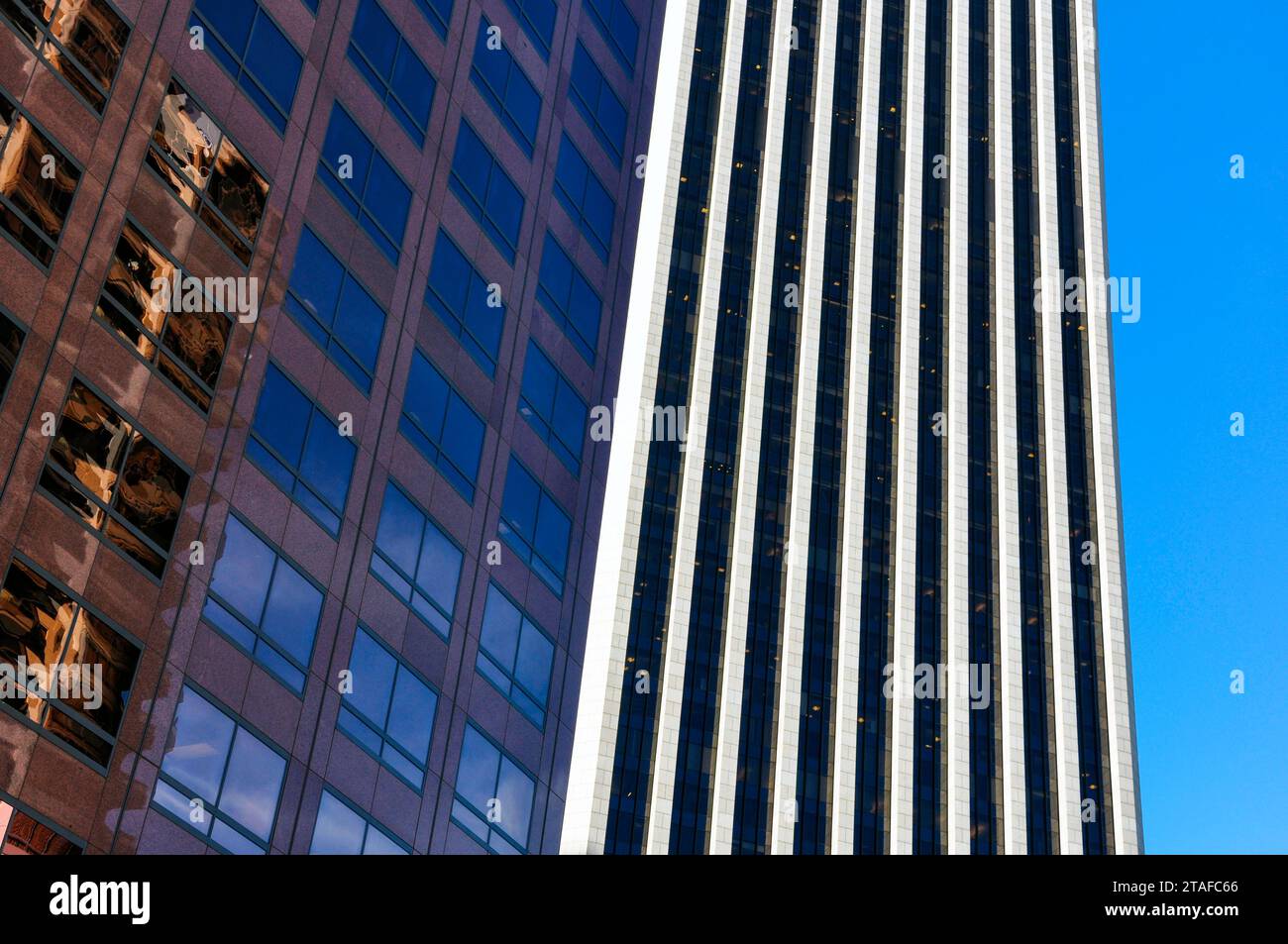 Abstract office buildings seen in a downtown core. Concept of ...