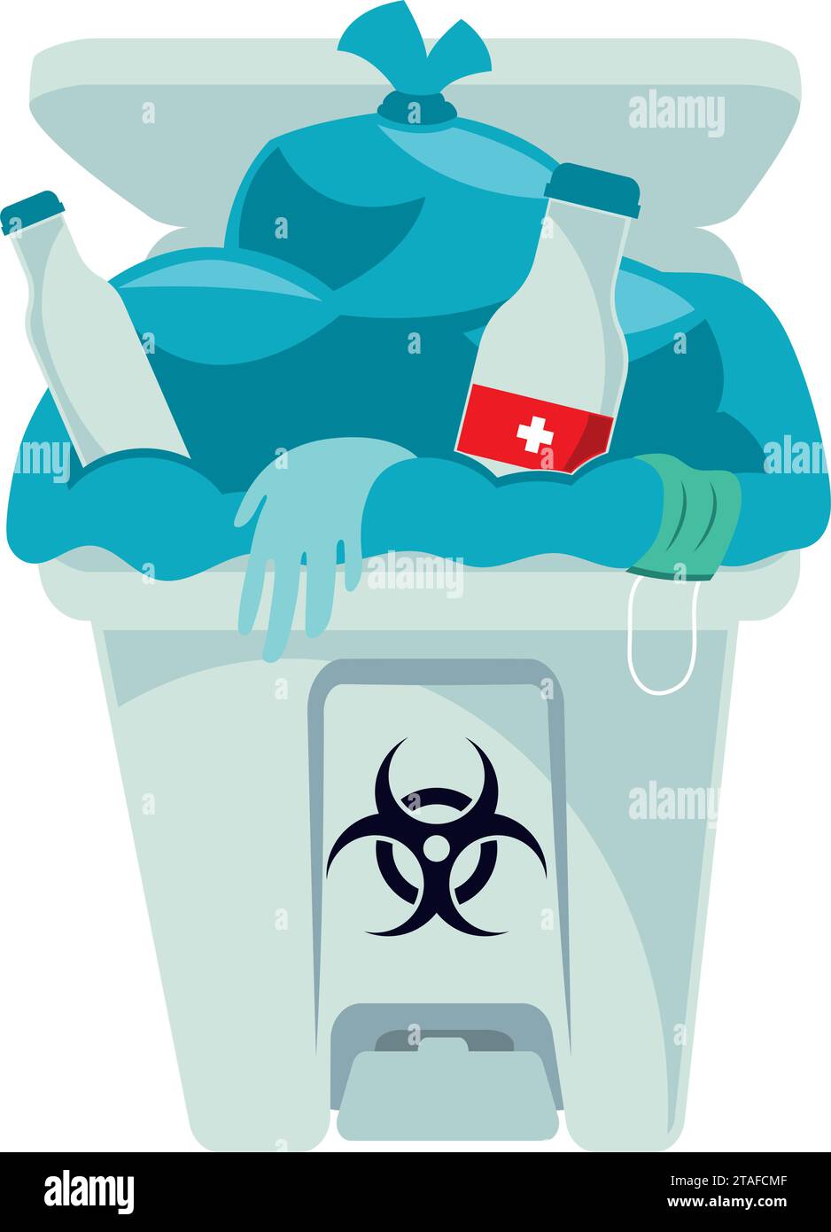 Biohazard bin Stock Vector Images - Alamy