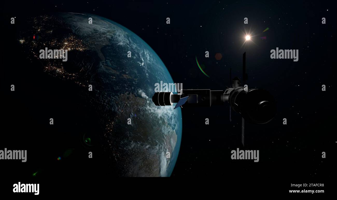 Space station in earth hi-res stock photography and images - Alamy