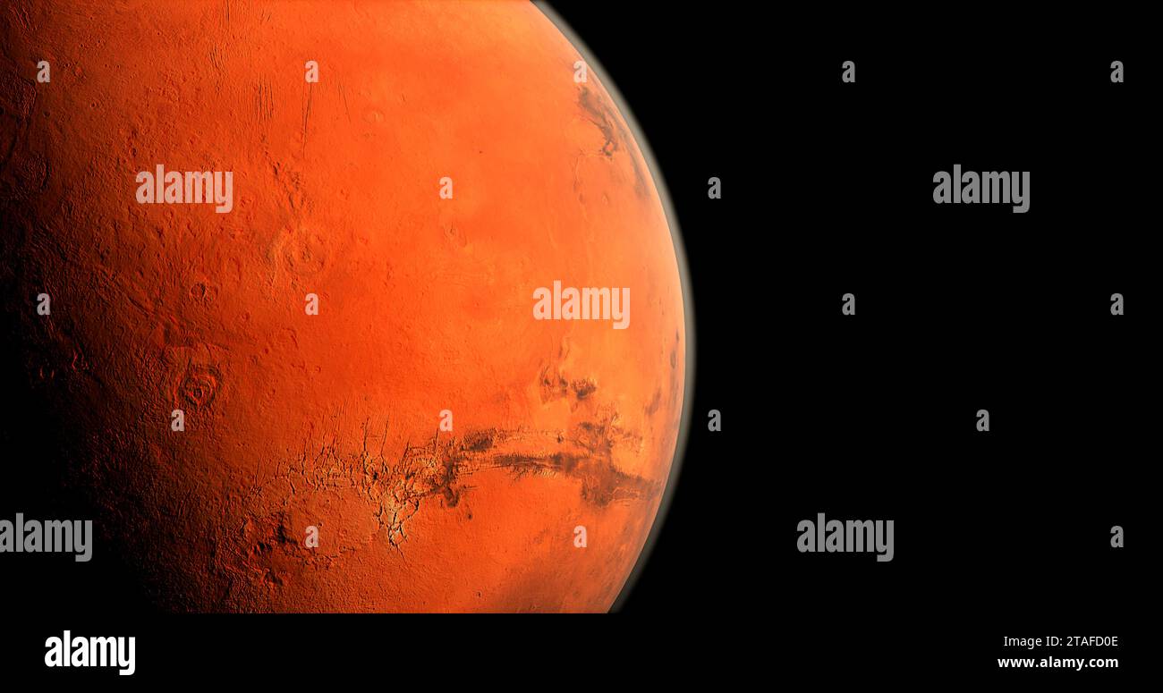 3d rendering red planet hi-res stock photography and images - Alamy