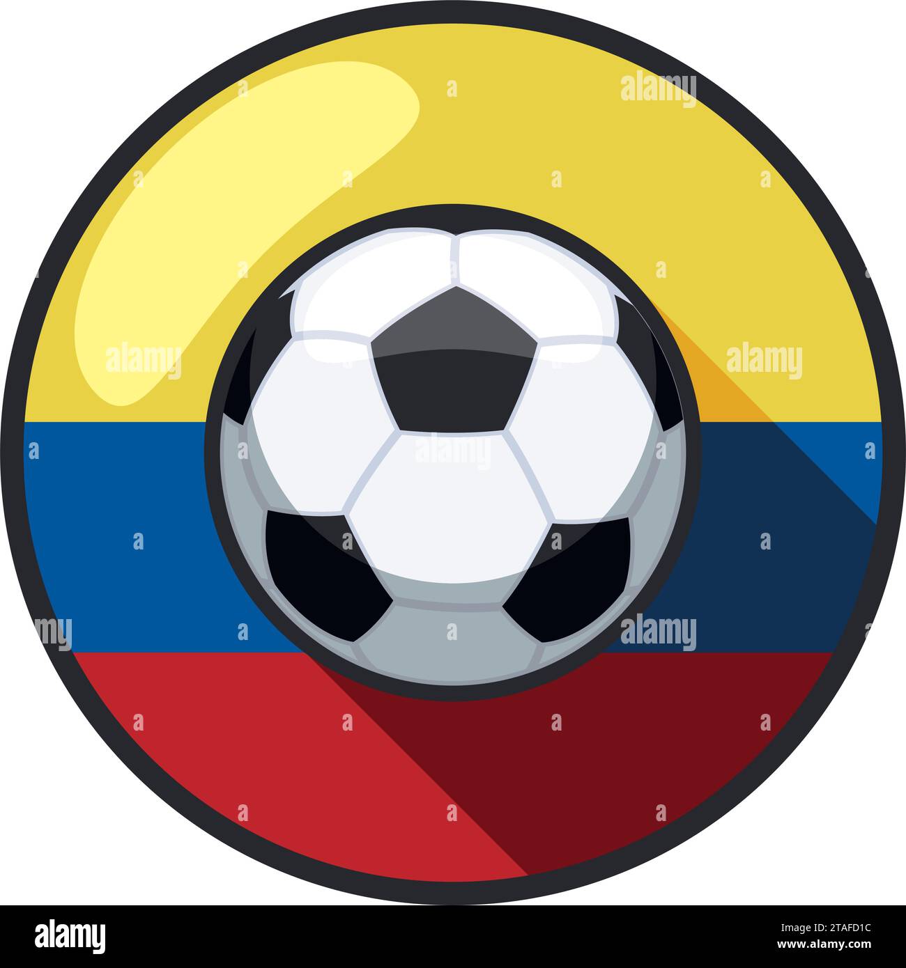 soccer colombia emblem illustration Stock Vector Image & Art - Alamy
