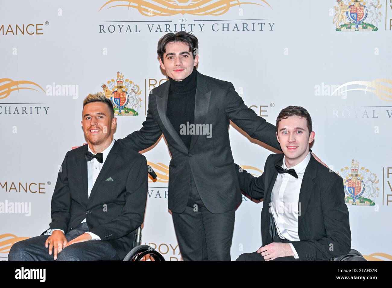 London, UK. 30th Nov, 2023. (L-R) Henry Fraser, Jonnie Amies and Ed ...