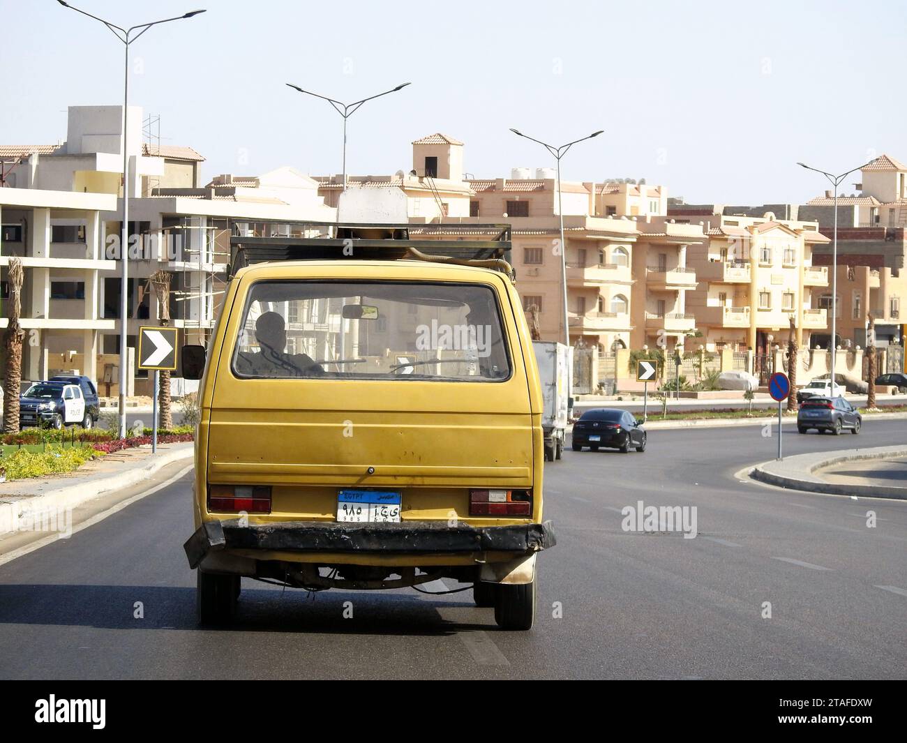 Cairo, Egypt, September 23 2022: A vintage old small bus automobile car ...