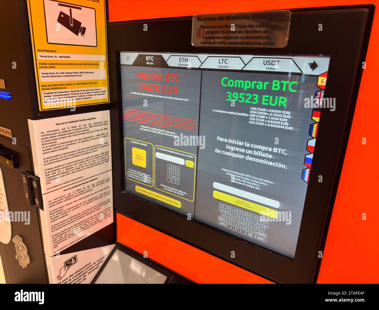 Cryptocurrency kiosk hi-res stock photography and images - Alamy