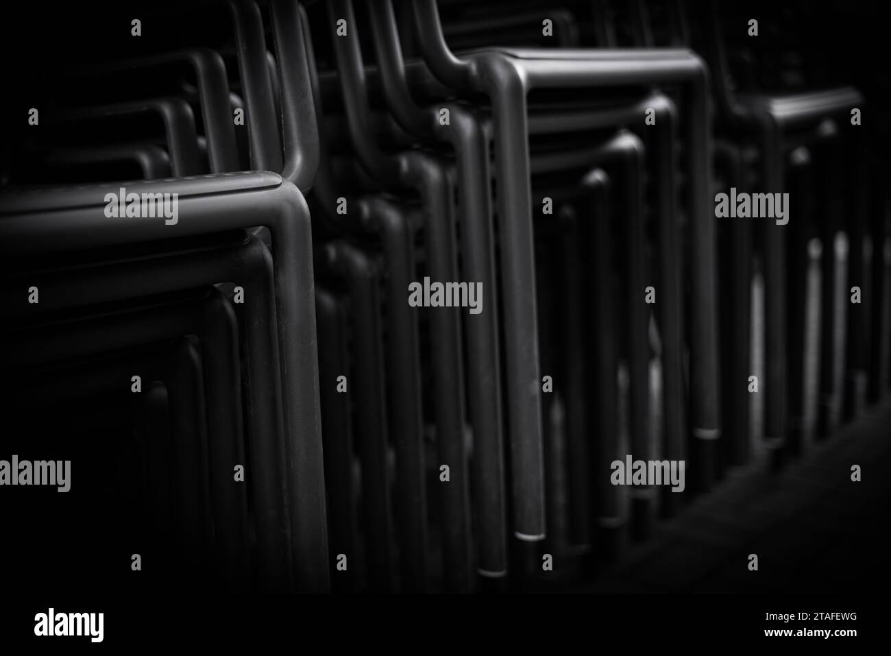 Piles of chairs hi-res stock photography and images - Alamy