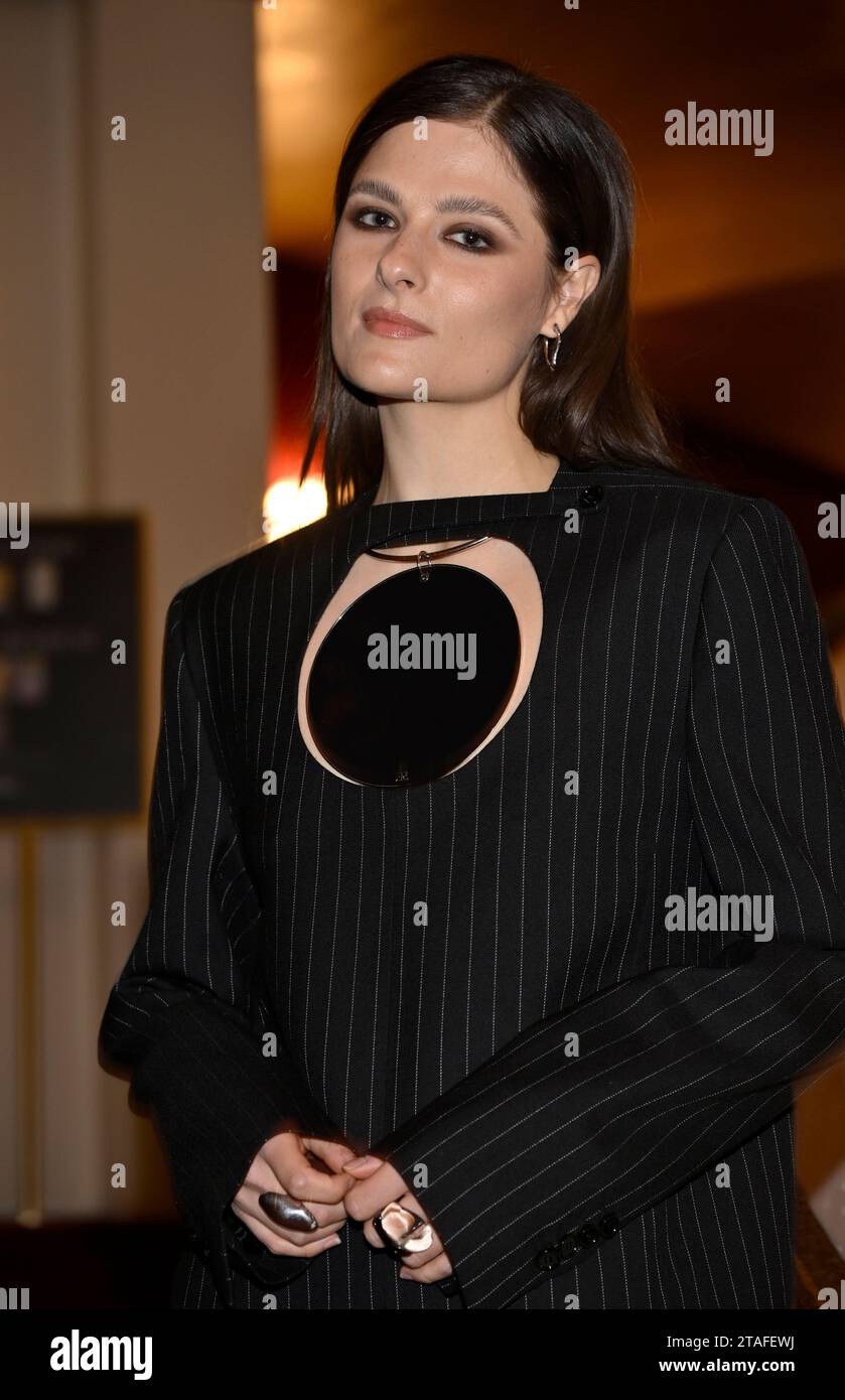 Louisa Jacobson poses during the cast photo call for HBO's "The Gilded ...