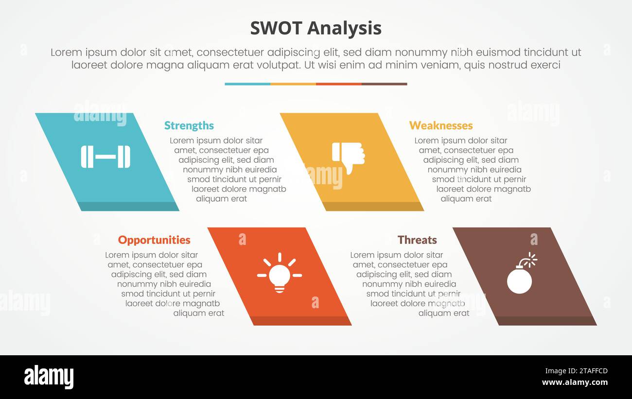 swot business framework strategic template infographic concept for ...