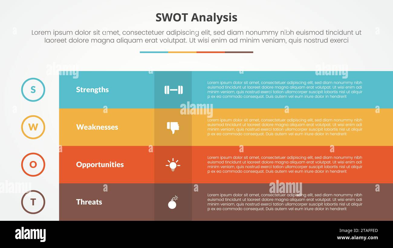 swot business framework strategic template infographic concept for ...
