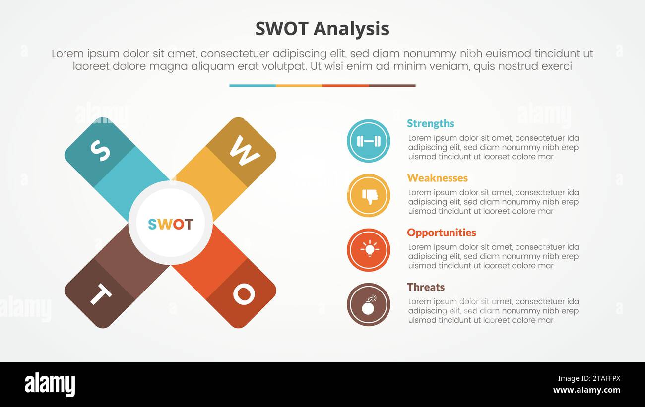 swot business framework strategic template infographic concept for ...