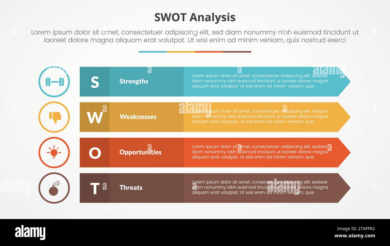 swot business framework strategic template infographic concept for ...