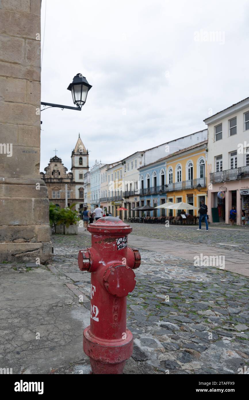 Salvador, Bahia, Brazil - May 21, 2022: View of a fire hydrant in ...
