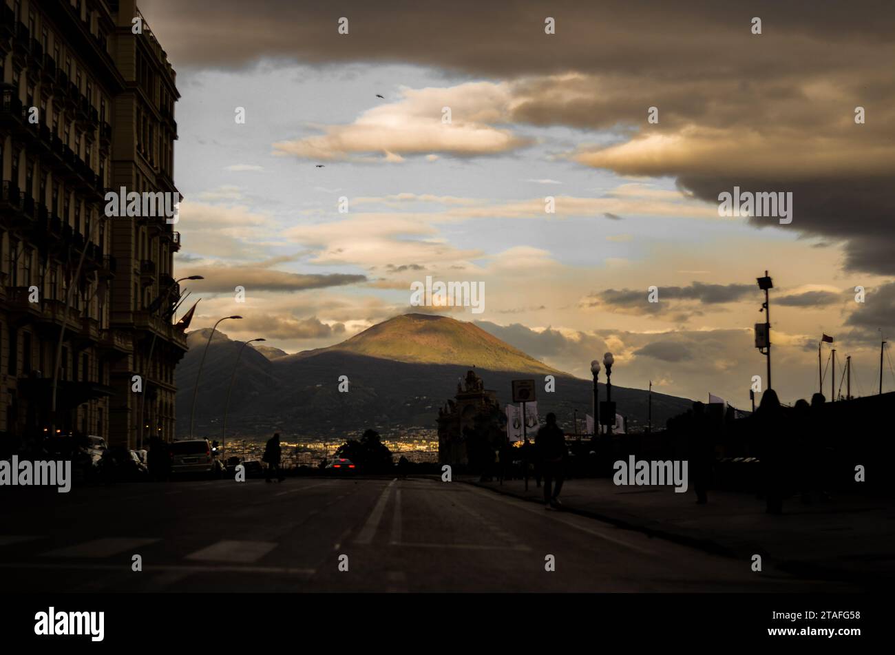Landscape of Naples, Italy Stock Photo - Alamy