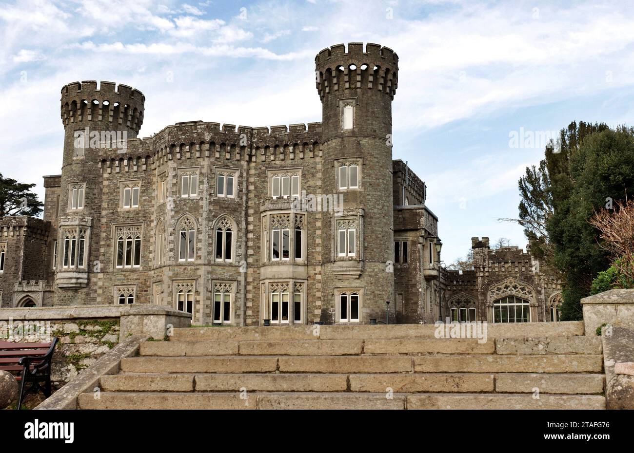 Castle in Co Wexford, Ireland. Johnstown Castle is a medieval castle ...