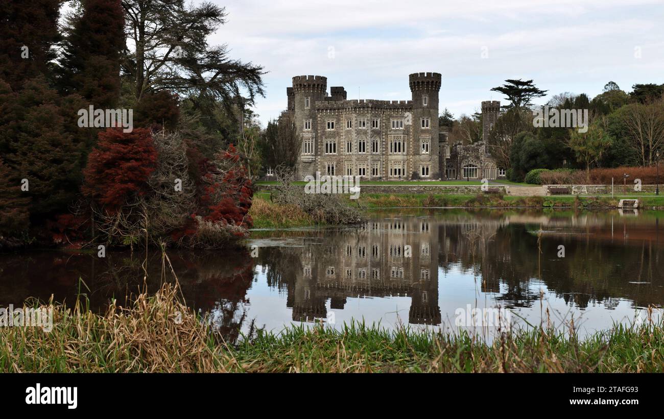 Castle in Co Wexford, Ireland. Johnstown Castle is a medieval castle ...