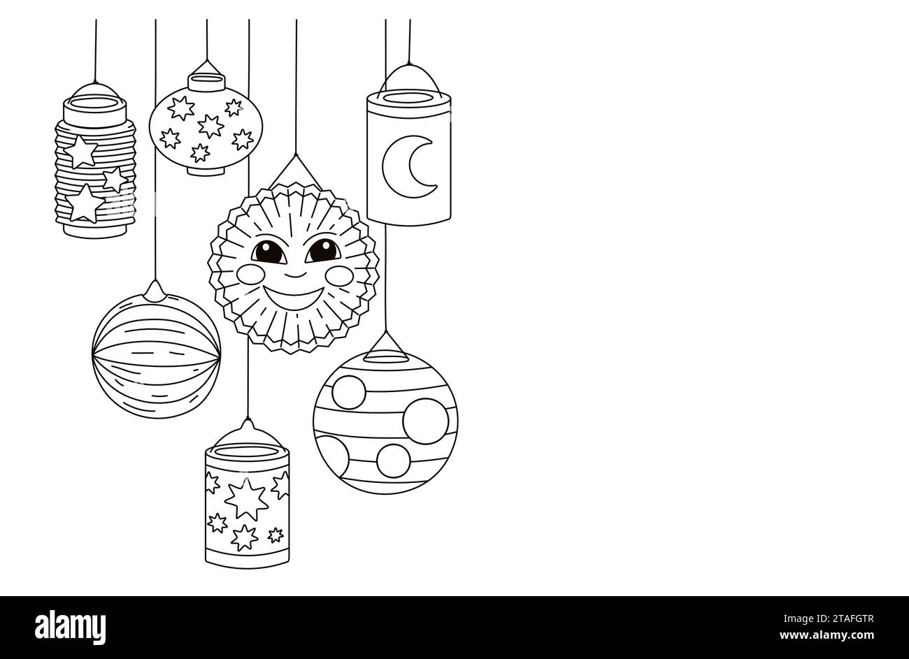 Vector Lanterns composition for saint martin day traditional in Germany ...