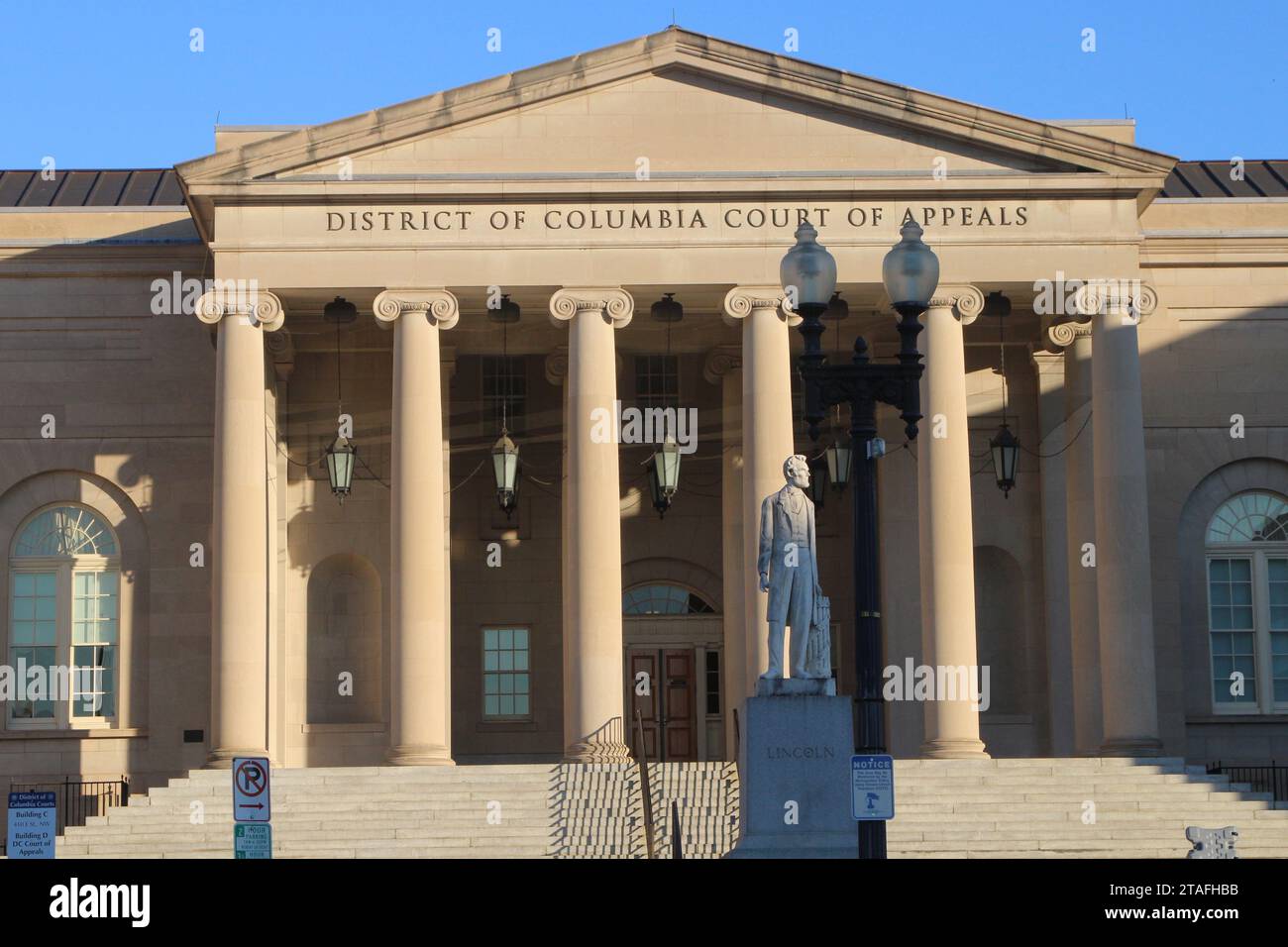 Washington, DC, USA. 28th Nov, 2023. Exterior view and signage of the ...