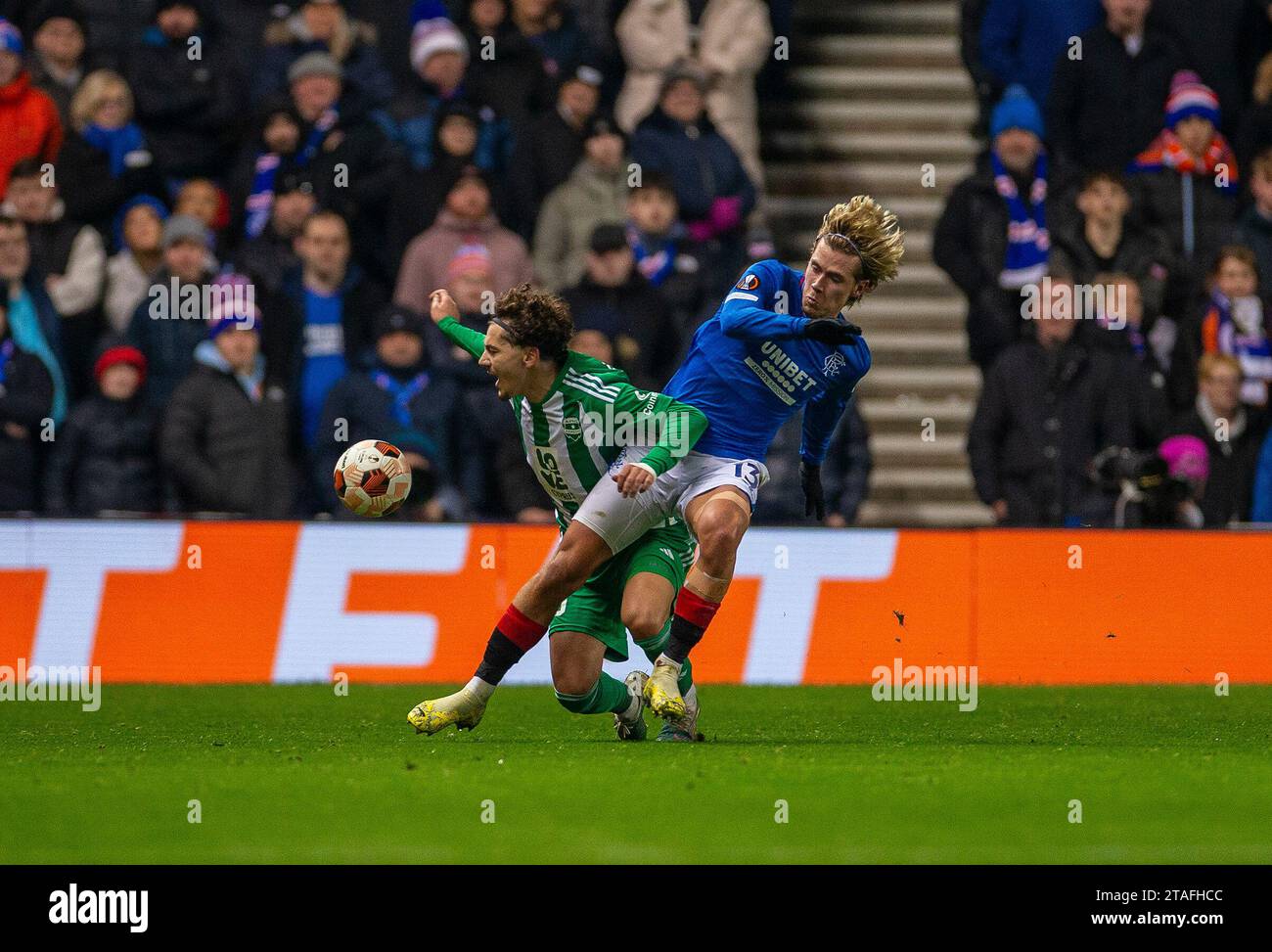 30th November 2023; Ibrox Stadium, Glasgow, Scotland: Europa League ...