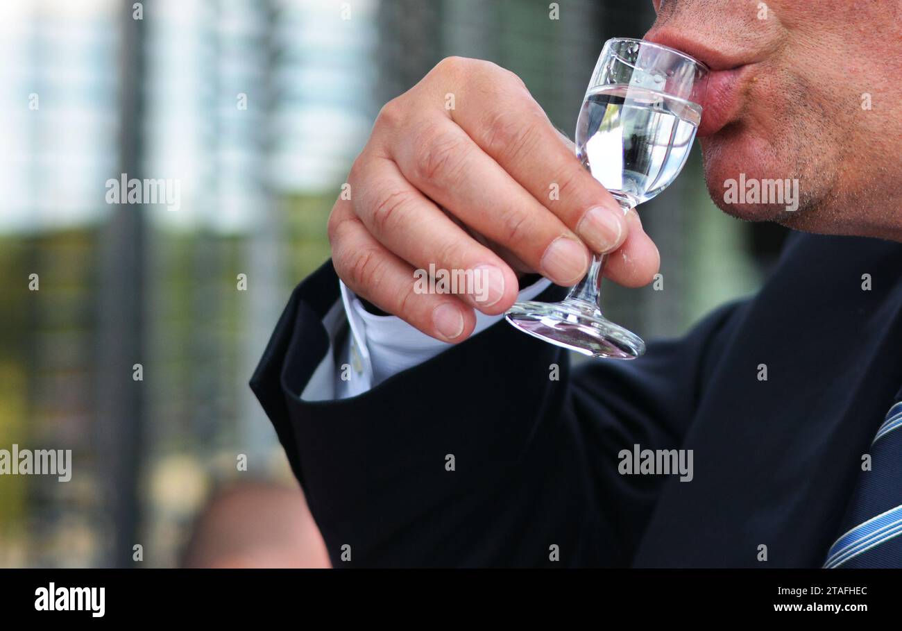Man drinking vodka hi-res stock photography and images - Alamy