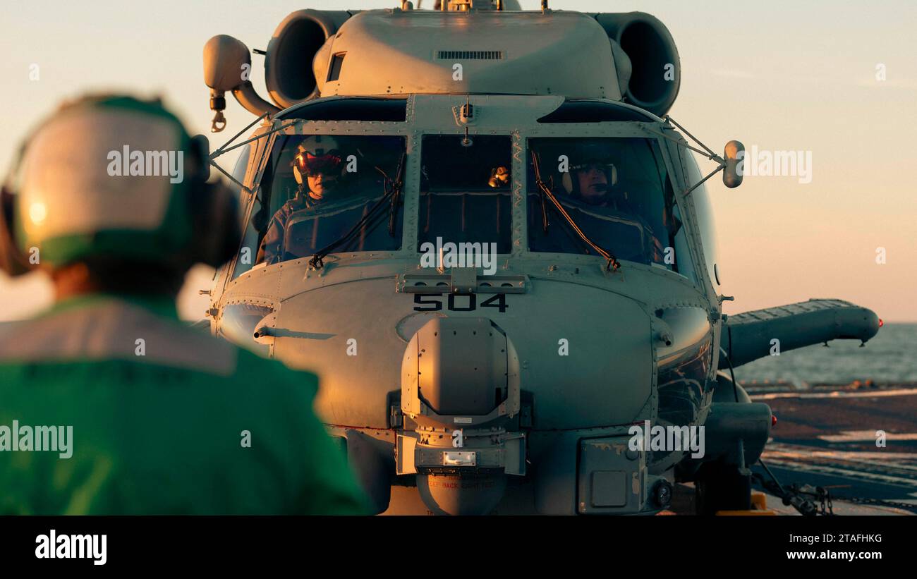 231108-N-EJ843-2004 ATLANTIC OCEAN (Nov. 8, 2023) - A MH-60 Romeo ...
