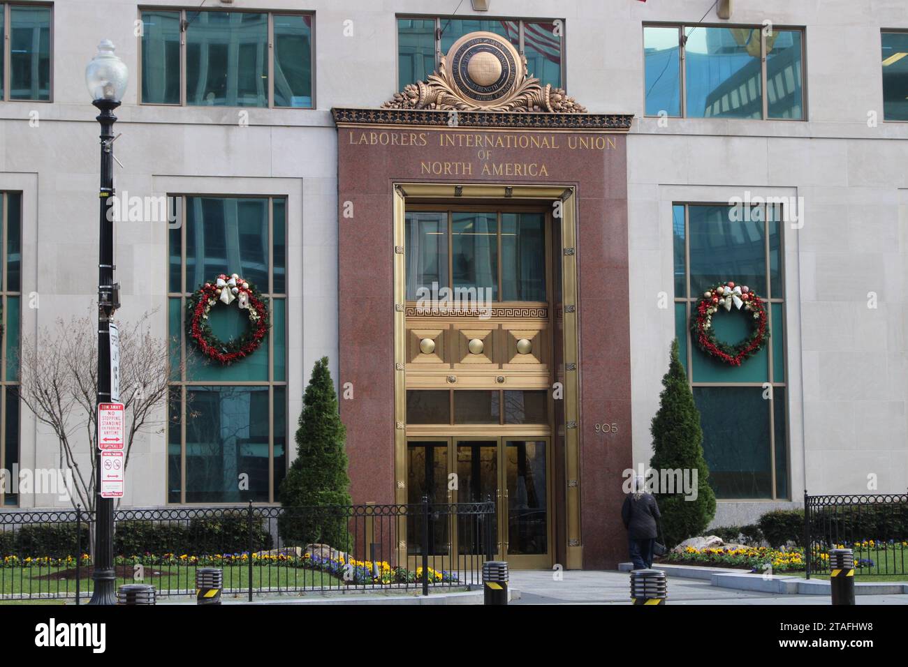 Washington, DC, USA. 28th Nov, 2023. Exterior view and signage of the ...