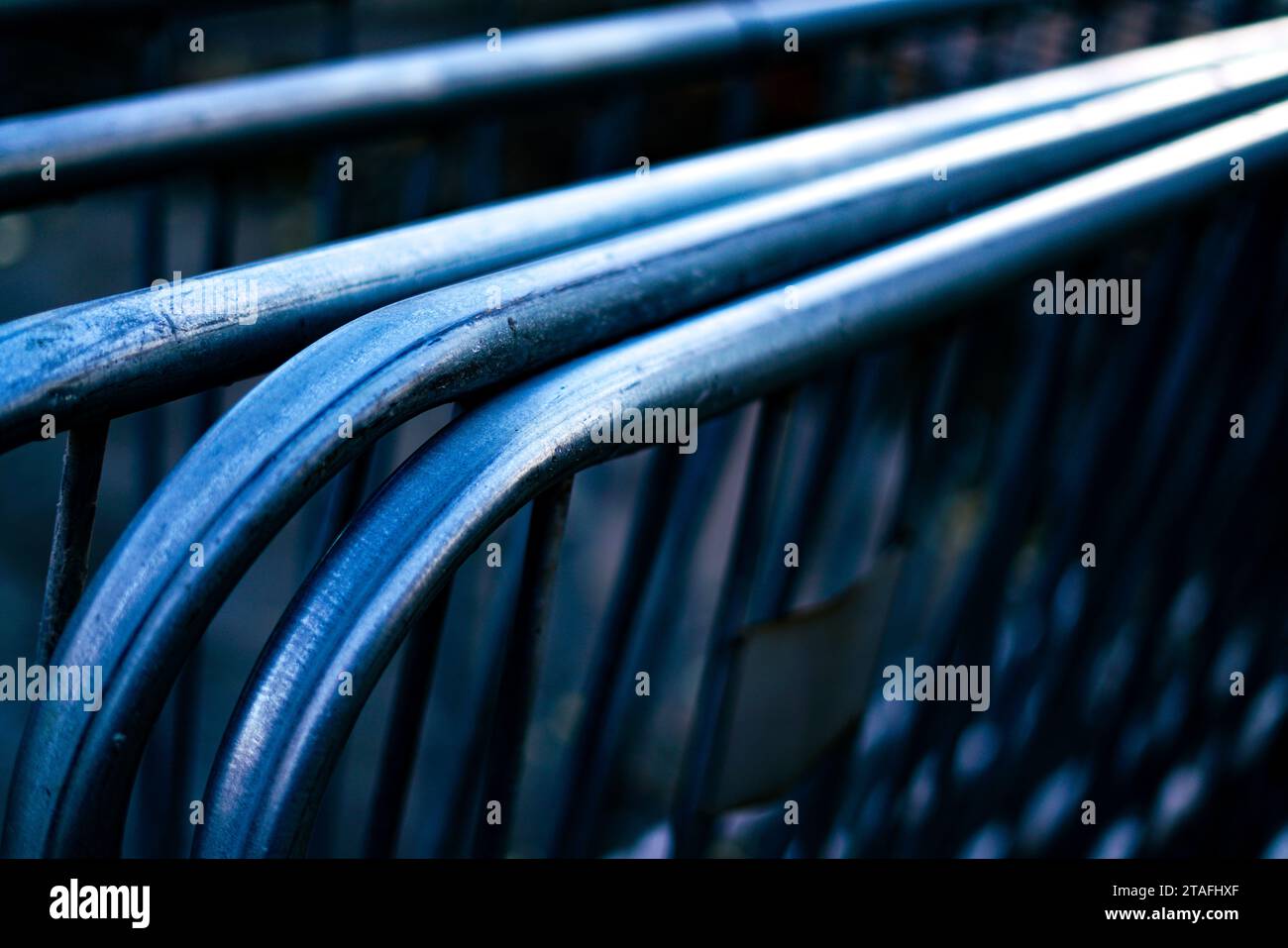 steel railings, close up Stock Photo - Alamy