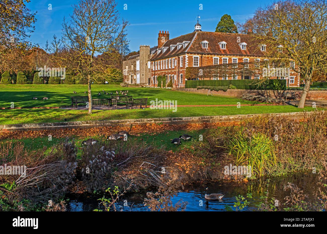 Hall Place in Autumn, Bexley, Kent, England Stock Photo - Alamy
