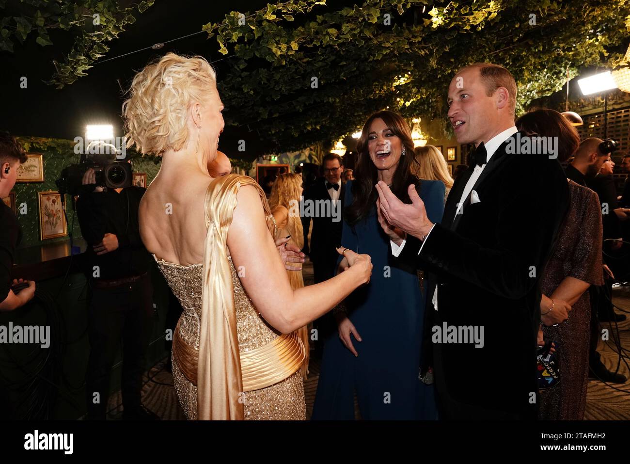 Britain's Prince William and Kate, Princess of Wales, meet Hannah ...