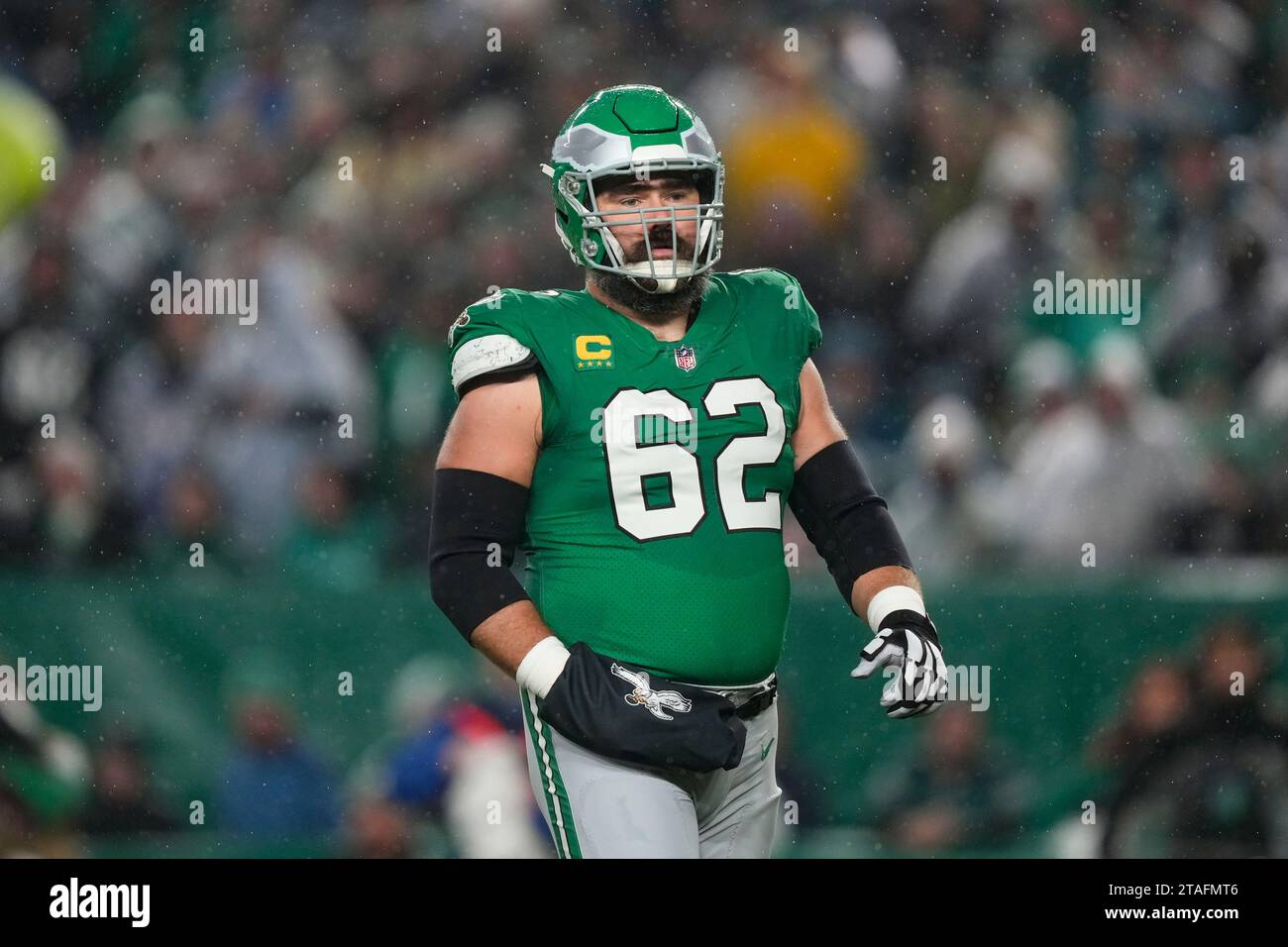 Philadelphia Eagles' Jason Kelce in action an NFL football game, Sunday ...