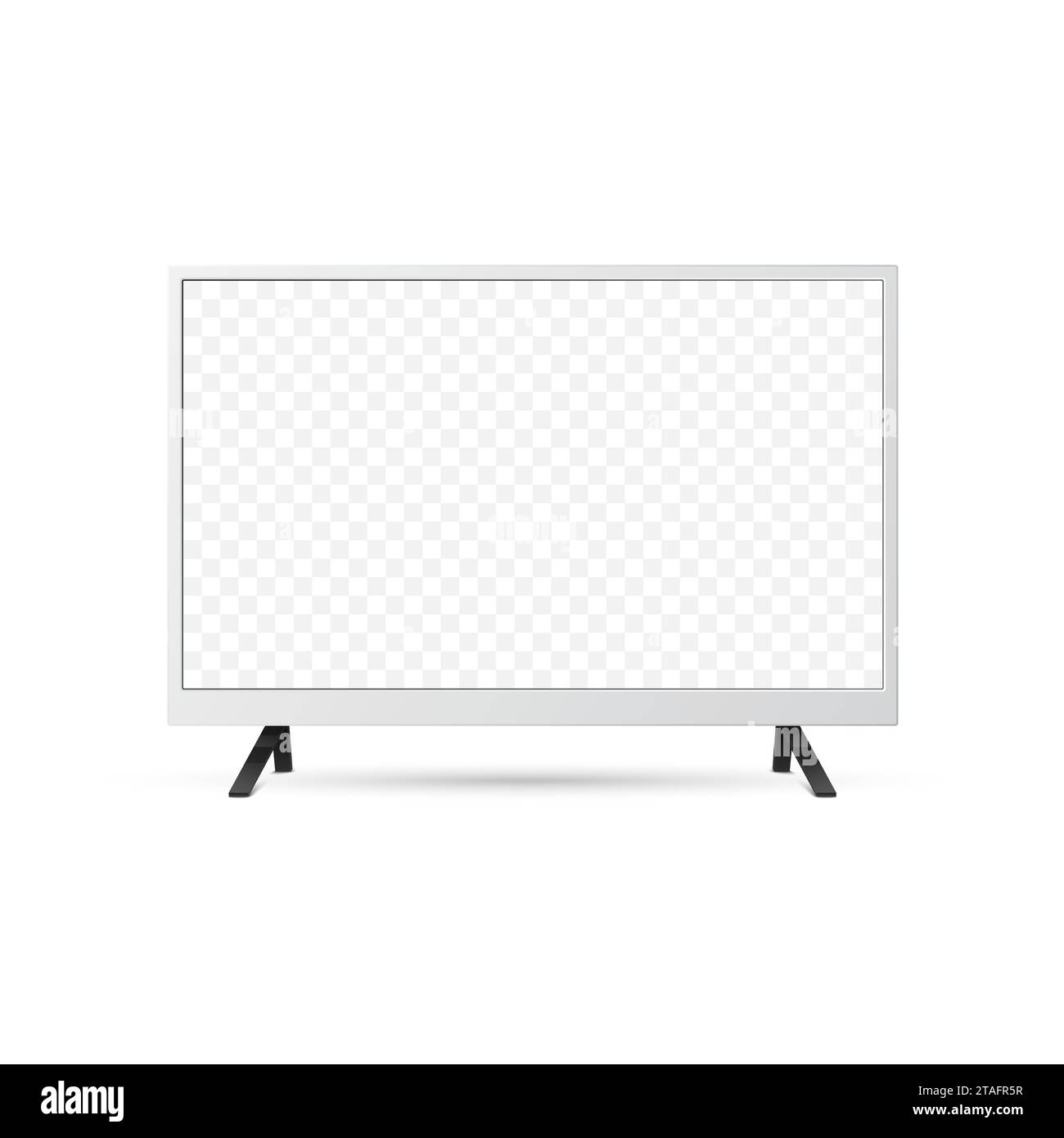 Vector 3d Realistic Modern TV Screen. Minimalistic Stylish Lcd Panel ...