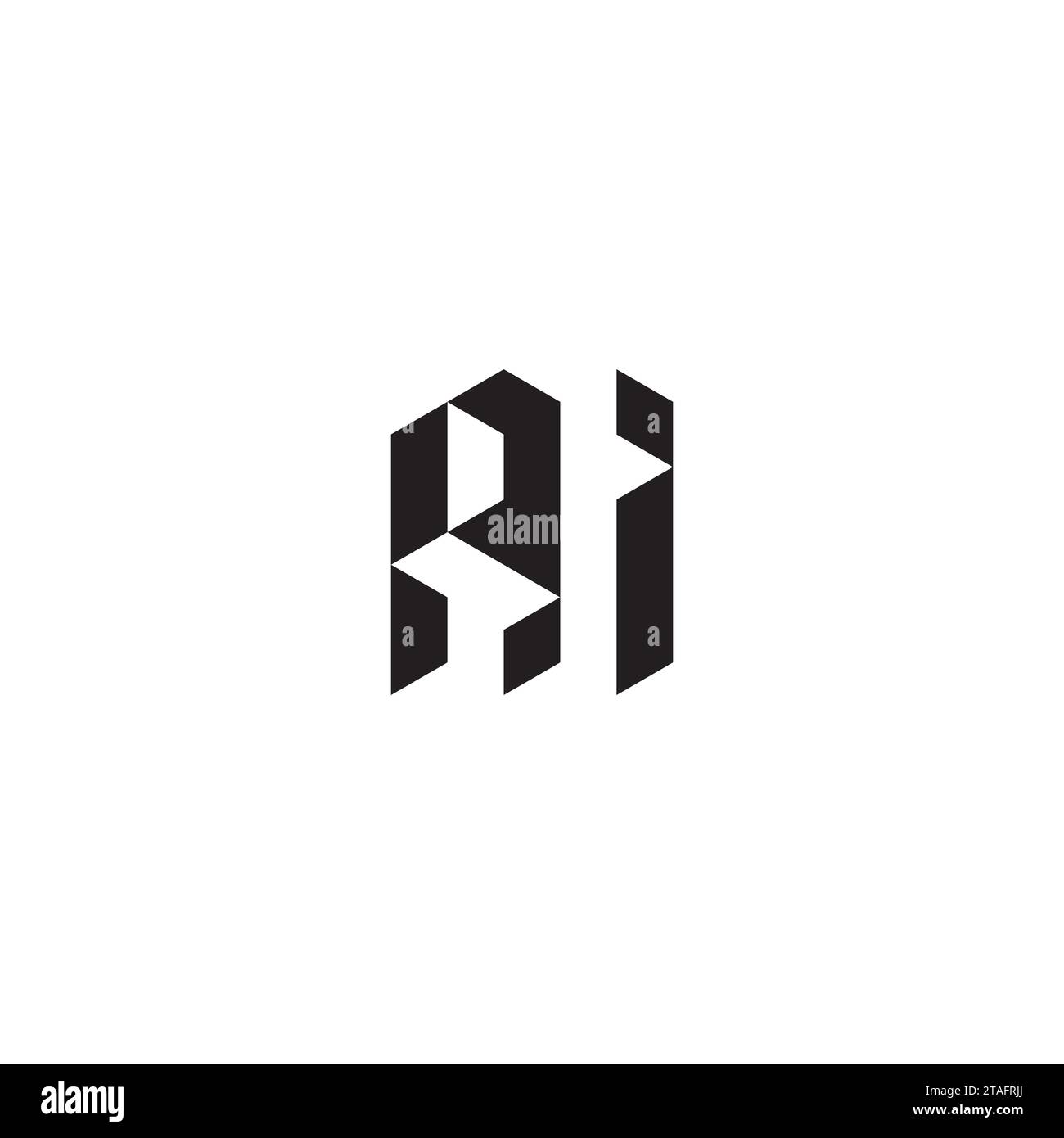 AI initial logo letters in high quality professional design that will ...