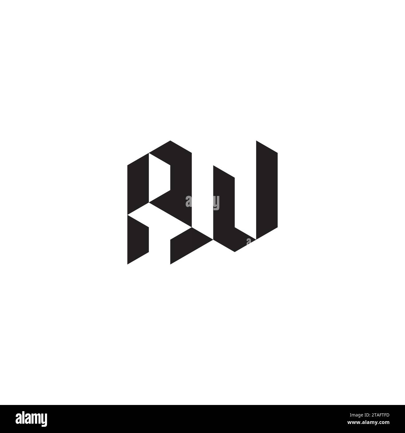 AW initial logo letters in high quality professional design that will ...