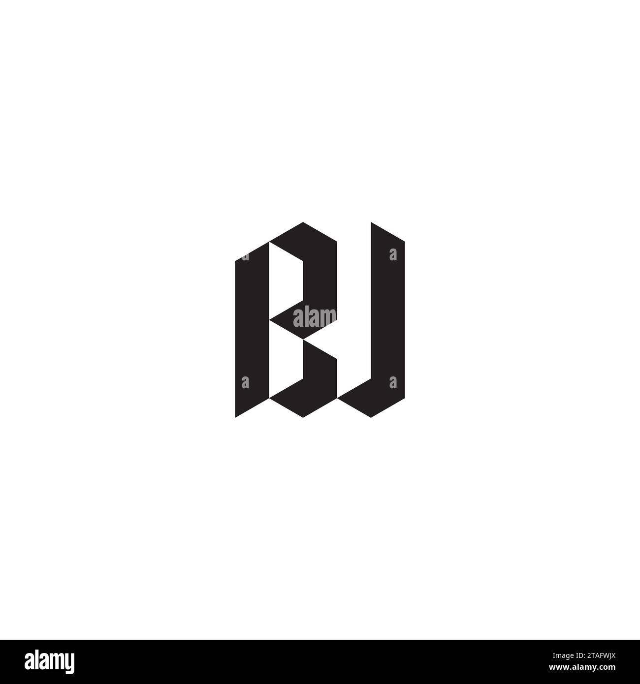 BU initial logo letters in high quality professional design that will ...