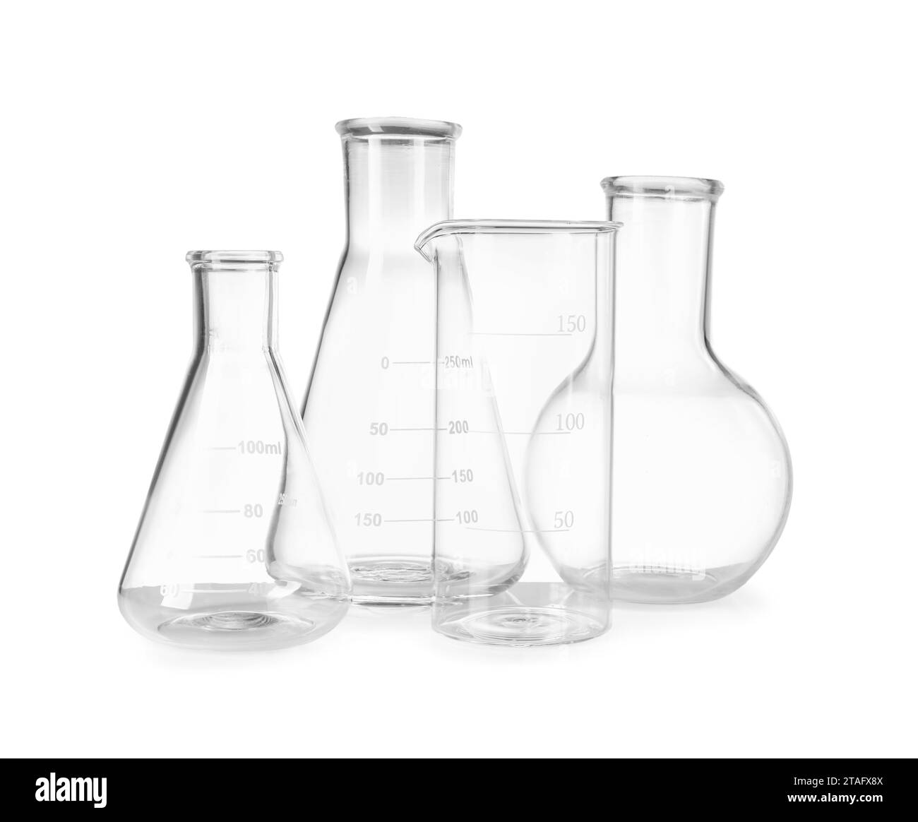Laboratory glassware flasks beaker isolated hi-res stock photography ...