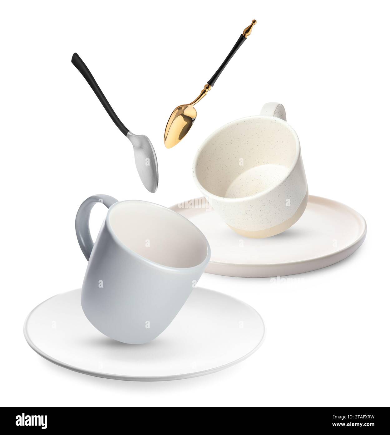 Cutlery crockery plates spoons hi-res stock photography and images - Alamy