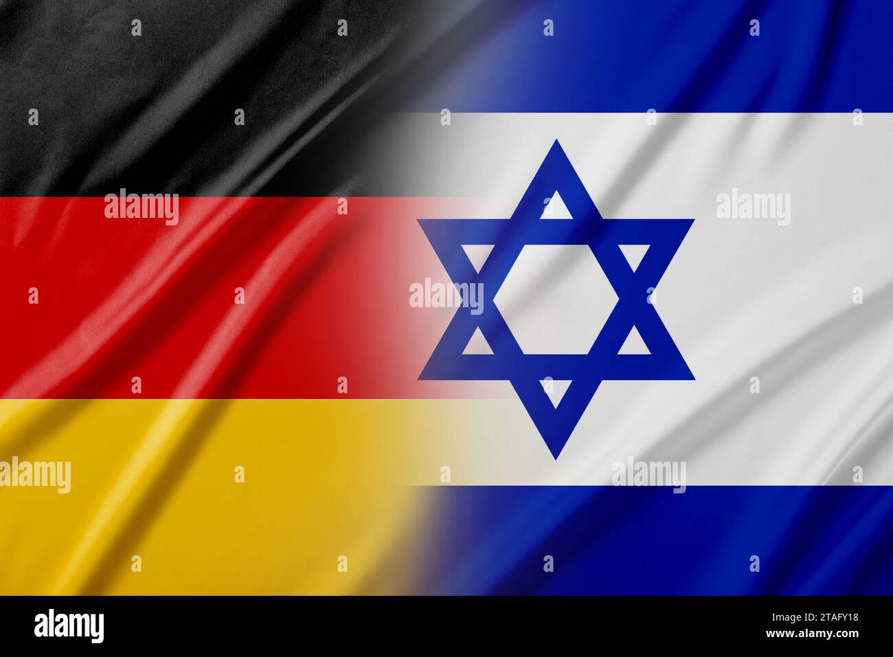 International relations. National flags of Germany and Israel Stock ...