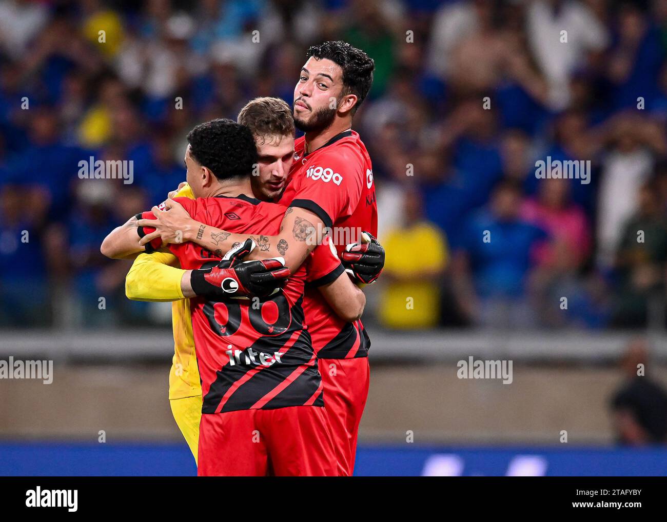 Belo Horizonte, Brazil. 30th Nov, 2023. Goalkeeper Bento from Athletico ...