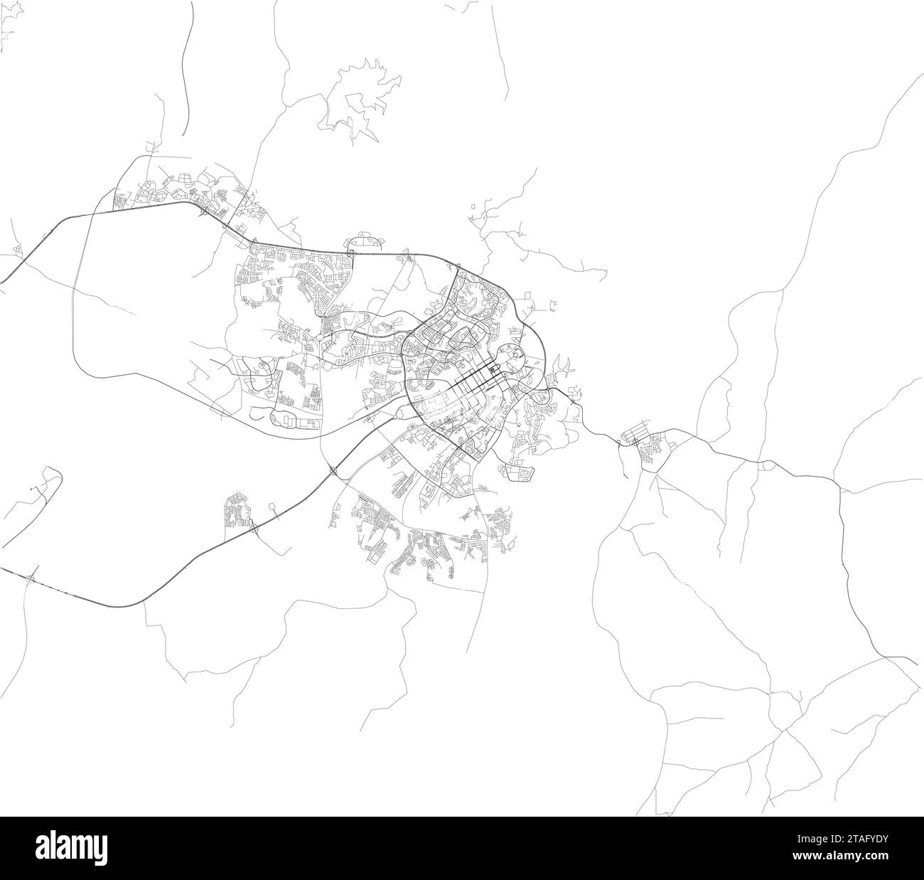 Old road network Black and White Stock Photos & Images - Alamy