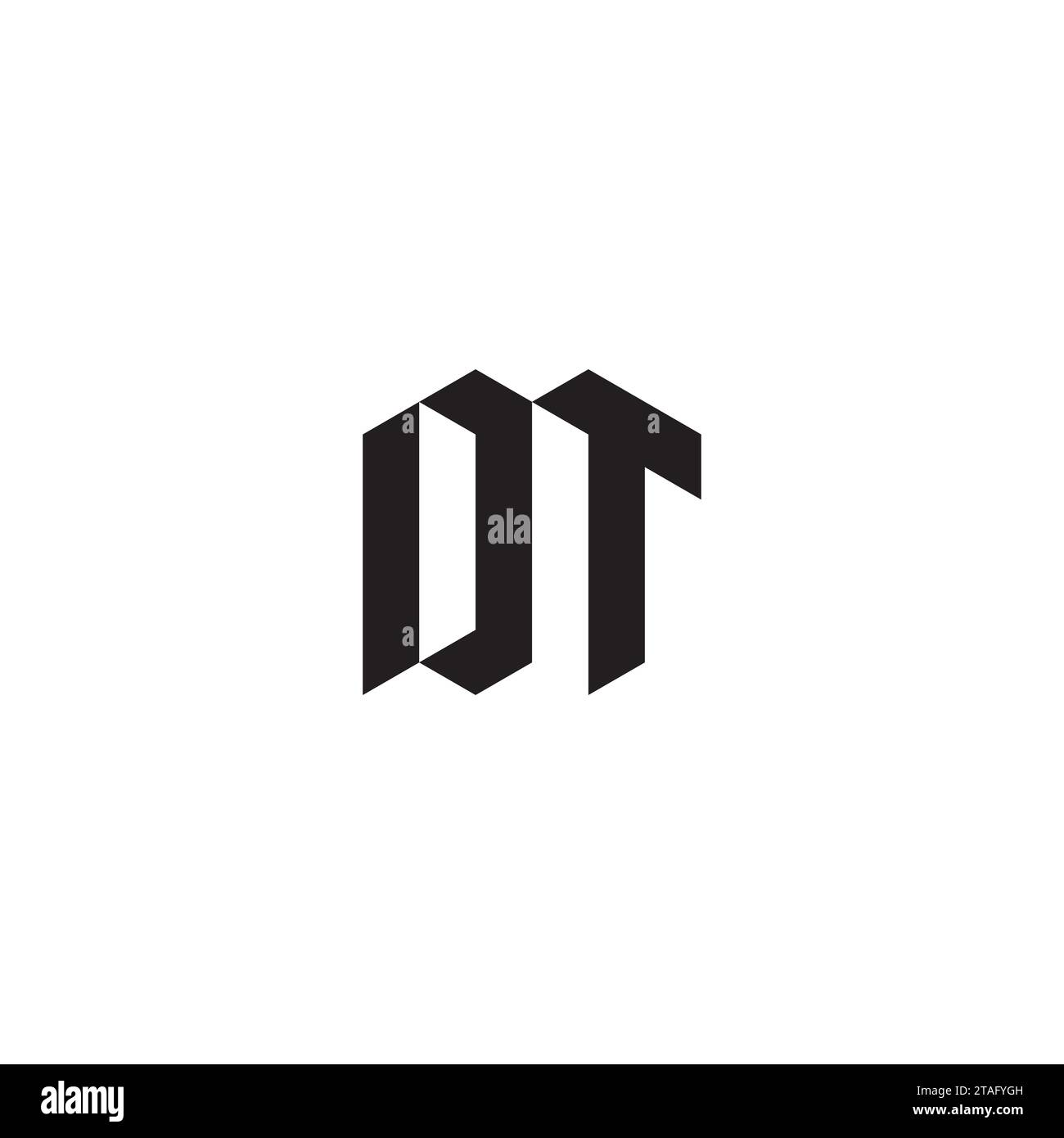 DT initial logo letters in high quality professional design that will ...