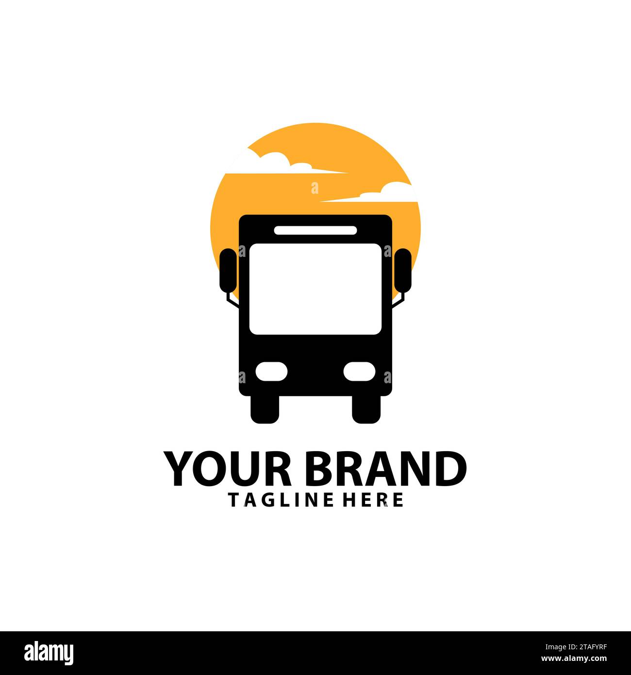 city shuttle bus transportation logo desain vector Stock Vector Image ...