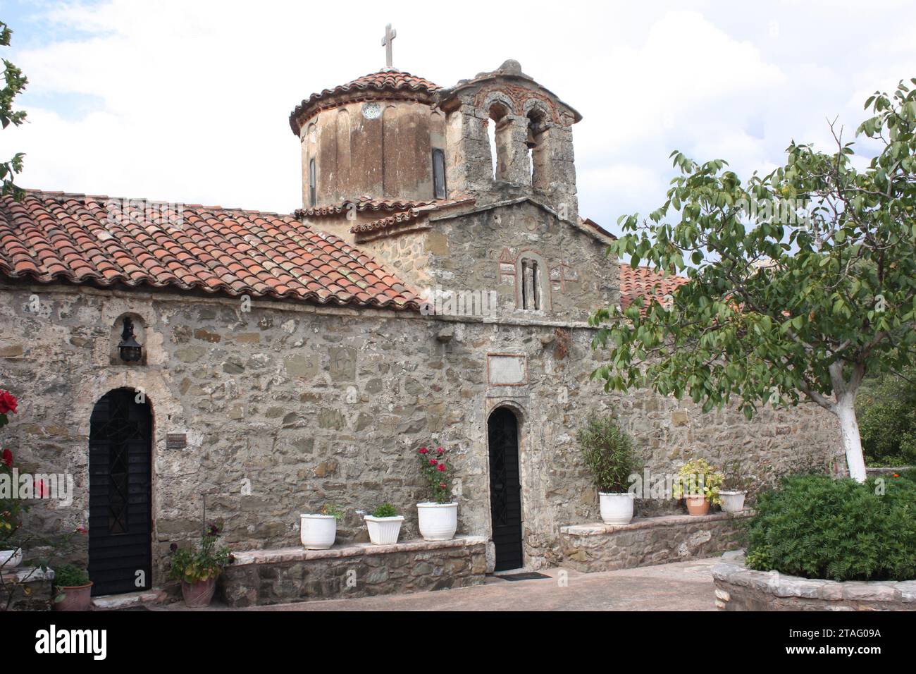 The Philosopher's Monastery near Dimitsana, Peloponnese, Greece Stock ...