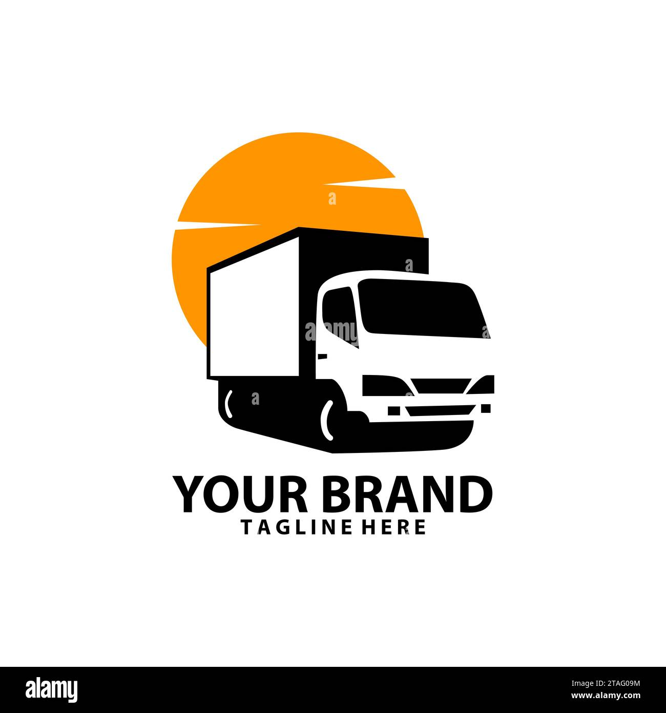 goods delivery truck logo design vector Stock Vector Image & Art - Alamy