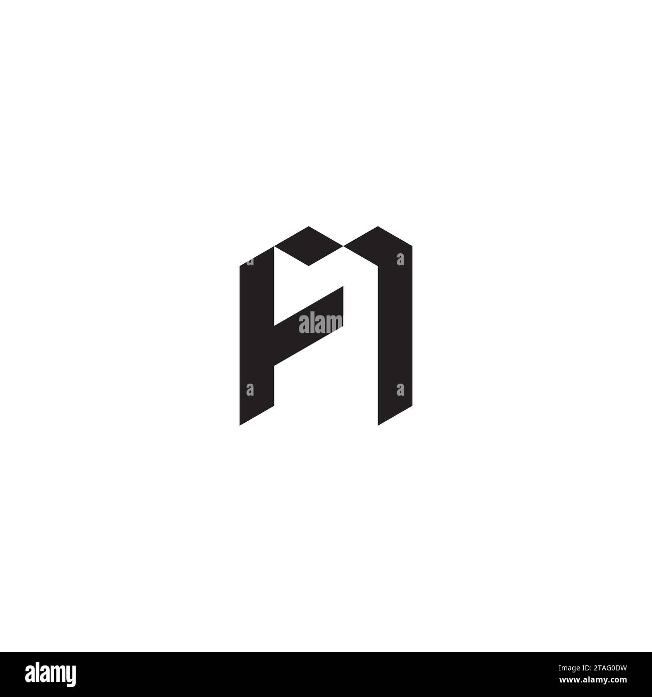 FN initial logo letters in high quality professional design that will ...